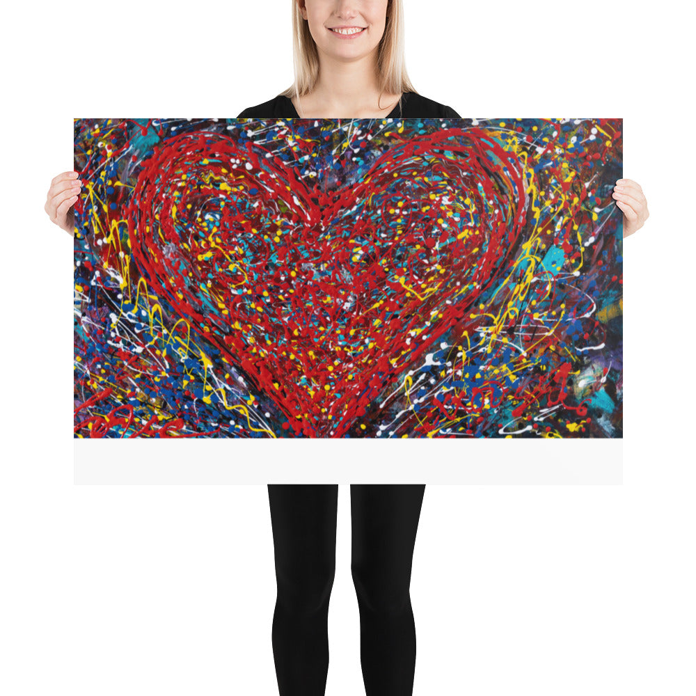 "Heart Scribbles" - Prophetic Art Print – Theresa Dedmon Designs